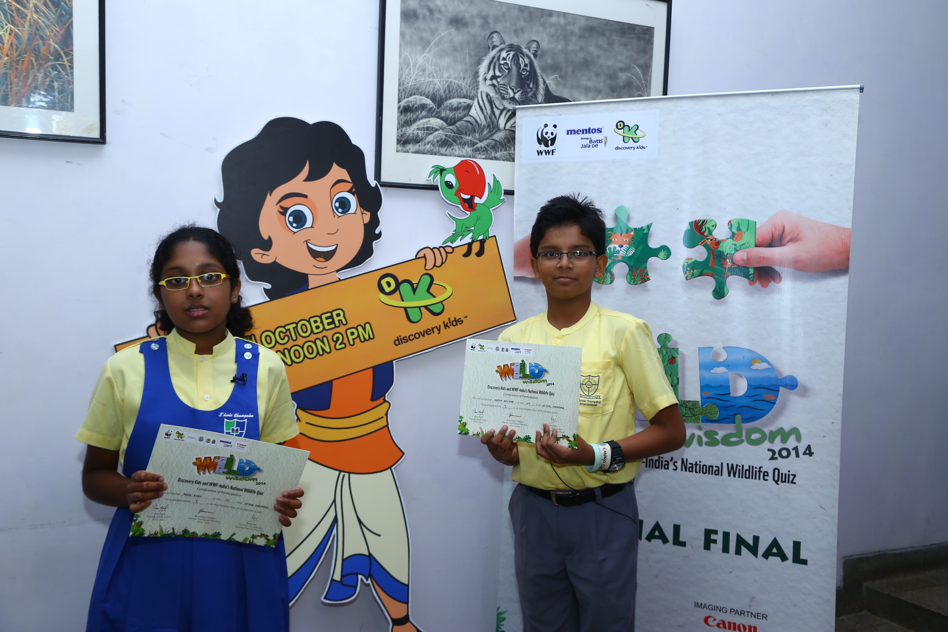 Discovery Kids & WWF-India announce winners of Wild Wisdom Quiz 2014 ...